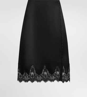 Dolce & Gabbana Rock Aus Satin - Frau Collection Schwarz Seide 46