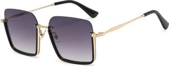 Generic Lunettes De Soleil Carr&eacute;es En M&eacute;tal, Grande Monture, For Hommes Et Femmes, Style D&eacute;coratif, Id&eacute;ales For Les Vacances, Les S&eacute;ances Photo En Ext&eacute;rieur, 