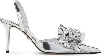 Mach & Mach Mach & Mach, Femme, Chaussures, Gris, Taille: 38 EU Le Cadeau Bow Escarpin Slingback &agrave; Bout Pointu