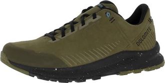 Dolomite Chaussures de loisirs Carezza Leather WP imperméables et confortables pour homme avec membrane et semelle extérieure adhérente, Vert nuit et noir, 43 