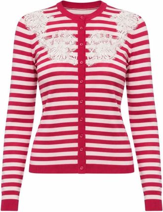 Dolce & Gabbana Strickjacke mit Besatz - - Knitwear - Damen - Mehrfarbig - M