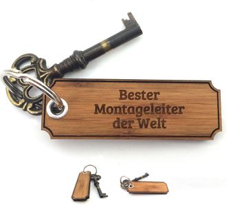 Mr. & Mrs. Panda Schl&uuml;sselanh&auml;nger Montageleiter - Geschenk, Ausbildung, Schl&uuml;sselbund, Gl&uuml;cksbringer, Taschenanh&auml;nger, Diplom, Schenken