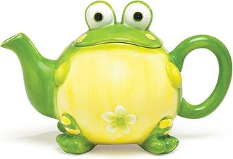 Burton Entzückende Toby The Toad/Frosch Teekanne für Küchendekoration, grün, 907 ml
