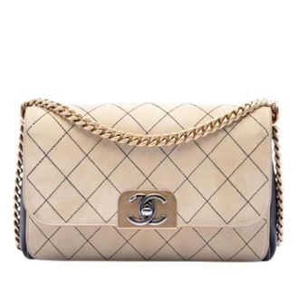 Chanel Pre-owned Flap Shoulder Bag - - Pre-owned - Damen - Beige - ONE SIZE