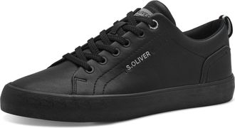 s.Oliver Herren Sneaker flach mit Schnürsenkeln Low Top, Schwarz (Black), 42 EU