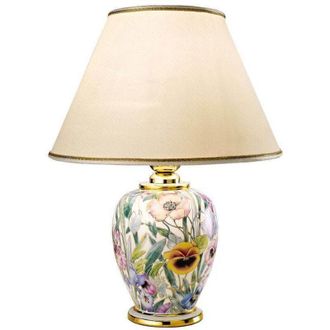 Kolarz Kolarz GIARDINO - Lifestyle Stoff Tapered Shade Tischleuchte Poliertes Gold, 1x E27