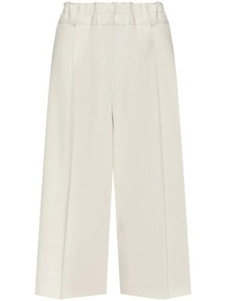 Issey Miyake Hose mit Bundfalten - Weiß