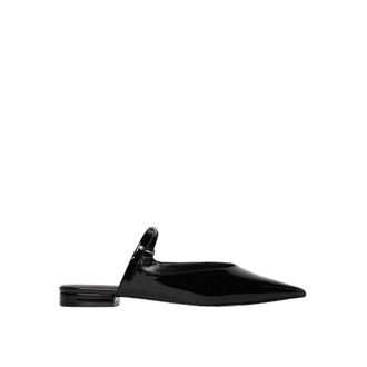 Just Cavalli Leder-Sandalen zum Reinschl&uuml;pfen mit Schnalle - - Shoes - Damen - Schwarzk - 36 EU