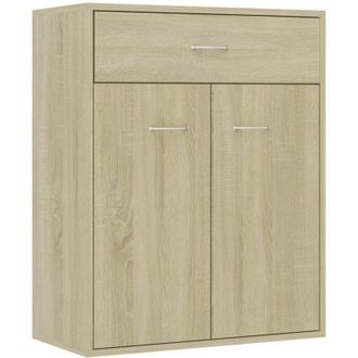 vidaXL Buffet Ch&ecirc;ne sonoma 60x30x75 cm Bois ding&eacute;nierie Vidaxl