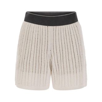 Brunello Cucinelli Short Shorts - - Shorts - Damen - Wei&szlig; - XS