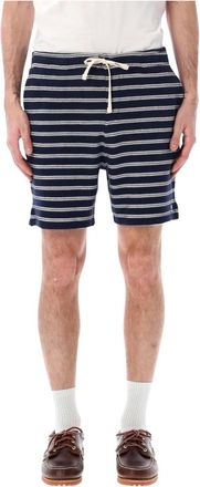 Polo Ralph Lauren Homme, Shorts, Bleu, Taille: M Short Pointelle Ray&eacute; en Jersey
