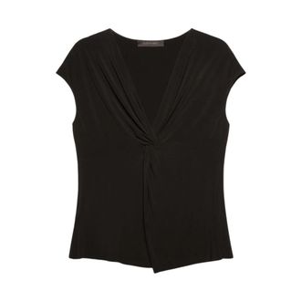 Elena Miro L&auml;ssiges Baumwoll-T-Shirt f&uuml;r Frauen - - Blouses & Shirts - Damen - Schwarzk - L