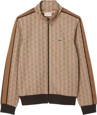 Lacoste Homme, Sweatshirts et sweats &agrave; capuche, Beige, Taille: XL Veste de surv&ecirc;tement zipp&eacute;e Paris