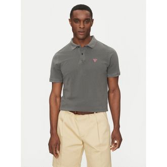 Guess Poloshirt F5GP00 K9WF1 Grau Regular Fit