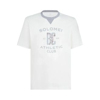Brunello Cucinelli Homme, Tops, Blanc, Taille: S Short