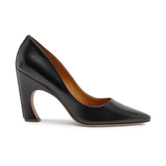 Chlo&eacute; Schwarze Lederpumps mit spitzer Kappe - - Shoes - Damen - Schwarzk - 38 1/2 EU