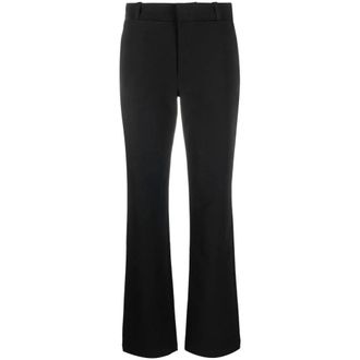 Proenza Schouler Schwarze- weit geschnittene Freizeithose - - Trousers - Damen - Schwarzk - XS