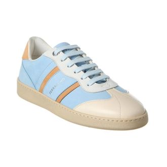 Ferragamo Achille 1 Leather Sneakers - - Shoes - Herren - Blau - 39 EU