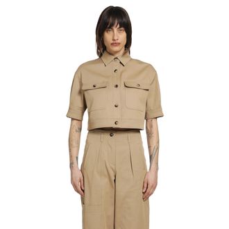 Max Mara Stretch Cotton Cropped Jacket