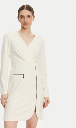DKNY Coctailkleid DD4JI62A Creme Slim Fit