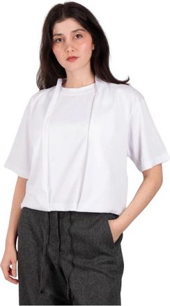 Sportmax Femme, Tops, Blanc, Taille: 36 FR Shirt Nava