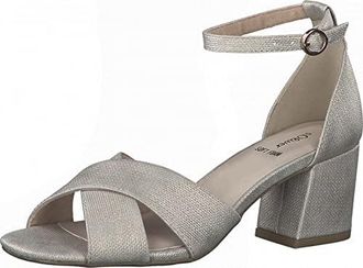 s.Oliver Femme 5-5-28308-38 Sandale à Talon, Champagne 5 28308 38 403