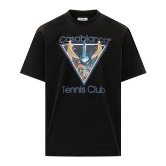 Casablanca Homme, Tops, Noir, Taille: L Monde Perdu Tennis TS