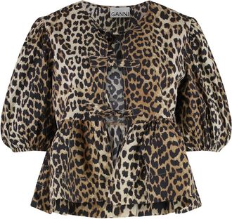 Ganni Femme, Blouses et Chemises, Multicolore, Taille: 36 FR Blouse