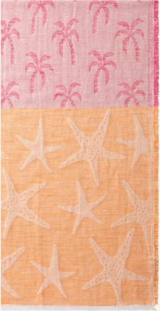 Codello Jacquard-Schal orange