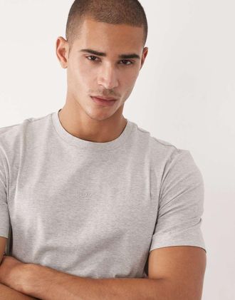 Boss Orange by Hugo Boss T-shirt &agrave; logo sur le devant - Gris clair
