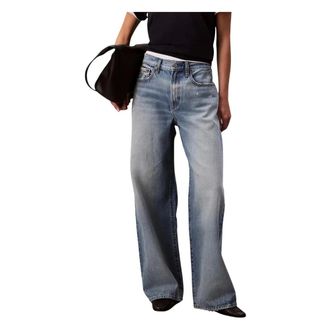 Calvin Klein Jeans Femme, Jeans, Bleu, Taille: W25 Wide Leg Jeans