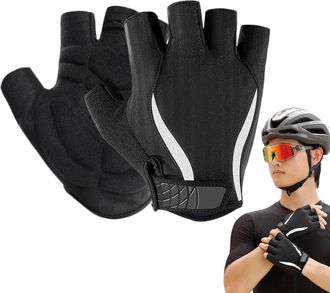 Generic Bergsteigerhandschuhe, Sporthandschuhe, Finger, Trainingshandschuhe, atmungsaktiv, sto&szlig;d&auml;mpfend, reflektierende Handschuhe f&uuml;r Radfahren, Sportfahren