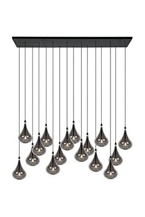 Lucide Lucide TEARS - Pendelleuchten - LED Dim. - G4-16x1,5W 3000K - Schwarz