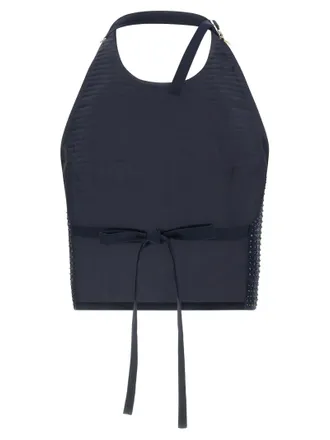 Pinko Rhinestone-Embellished Tank Top - Navy