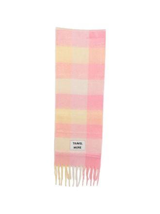 VERB TO DO Scarf Plaid Travel More
