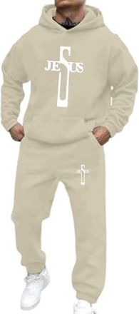 Generic Surv&ecirc;tements pour hommes imprim&eacute;s &agrave; manches longues sweat &agrave; capuche ensembles de jogging de sport contemporains hauts pantalons 2 pi&egrave;ces v&ecirc;tements de 