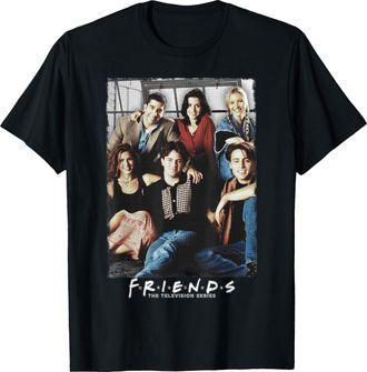 Friends TV Show Cast Foto Vintage 90er Jahre Fan Retro Sitcom Geek T-Shirt