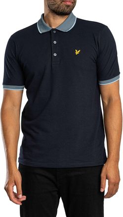 Lyle & Scott Poloshirt Mit Vogelaugenkragen, Blau