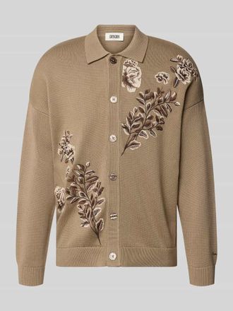 Drykorn Strickjacke mit floraler Stickerei Modell GILOO