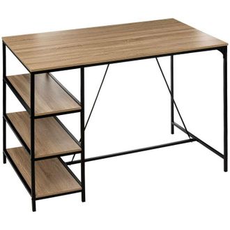 5five Simply Smart Bartisch mit 3 regalen in nat&uuml;rlicher eichenoptik aliaj - 5five