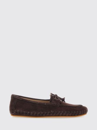Le Monde Beryl Driver-Loafer aus Veloursleder mit geflochtenen Riemen