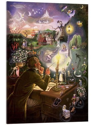 Posterlounge Hans Christian Andersen Acrylglasbild von Anne Grahame Johnstone 70 x 90 cm Wandbilder Wanddeko