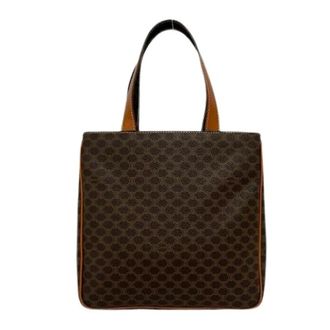 Celine Pre-owned Macadam Triomphe Leather Handbag - - Pre-owned - Damen - Braun - ONE SIZE