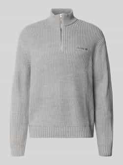 Review Regular Fit Troyer mit Rei&szlig;verschluss