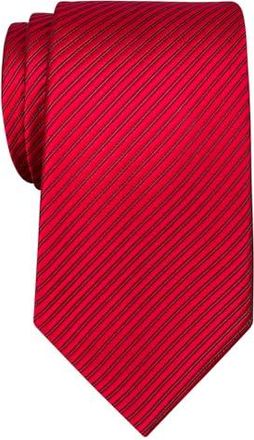 Retreez Cravate Textur&eacute; &Agrave; rayures Tiss&eacute;e en Microfibres de Rouge vin