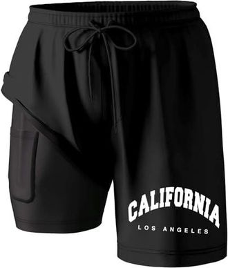 Generic Shorts Hommes Short Dété Hawa?en Été Léger Sport Jogging Respirant Cordon Serrage Doux Taille Élastique Confortable Décontracté Voyage Gymnastique den