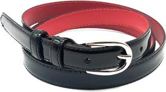 Generic CEINTURE FEMME 2 CM 0022-1 VERNIS NOIR TAILLE 85, schwarz., TAILE MAAT 85