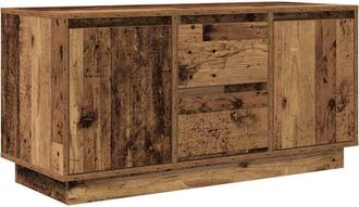 vidaXL Meuble tv avec &eacute;clairage led vieux bois 100x41x50 cm Vidaxl
