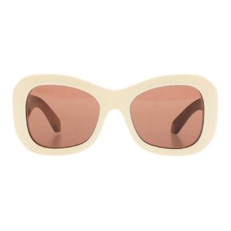 Off-white Off White - Pablo Sonnenbrille f&uuml;r Herren, Alltag, Azetat (Wei&szlig;/Braun)