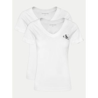 Calvin Klein Jeans T-Shirt-Set J20J223447 Wei&szlig; Regular Fit